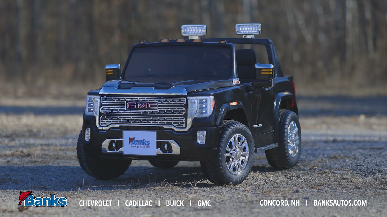Fully Electric GMC Sierra Denali HD // Banks Chevrolet Toys for Tots ...
