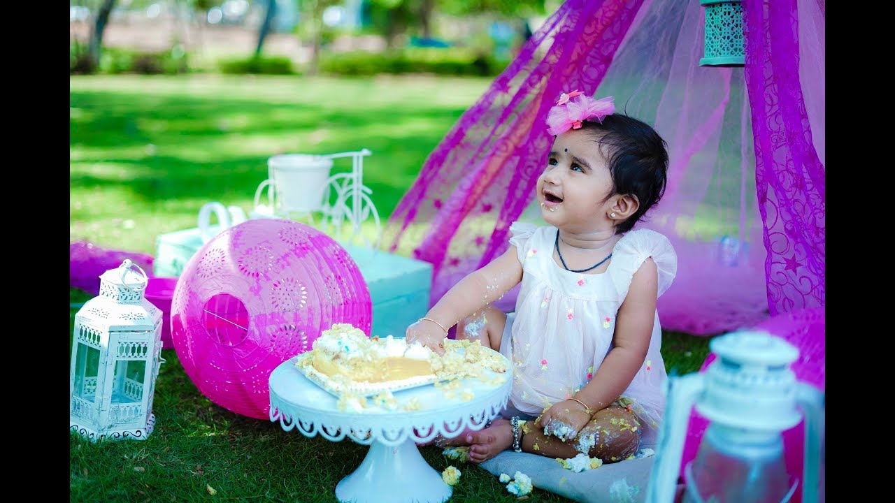 1st birthday invite of "Veeksha Reddy" - YouTube