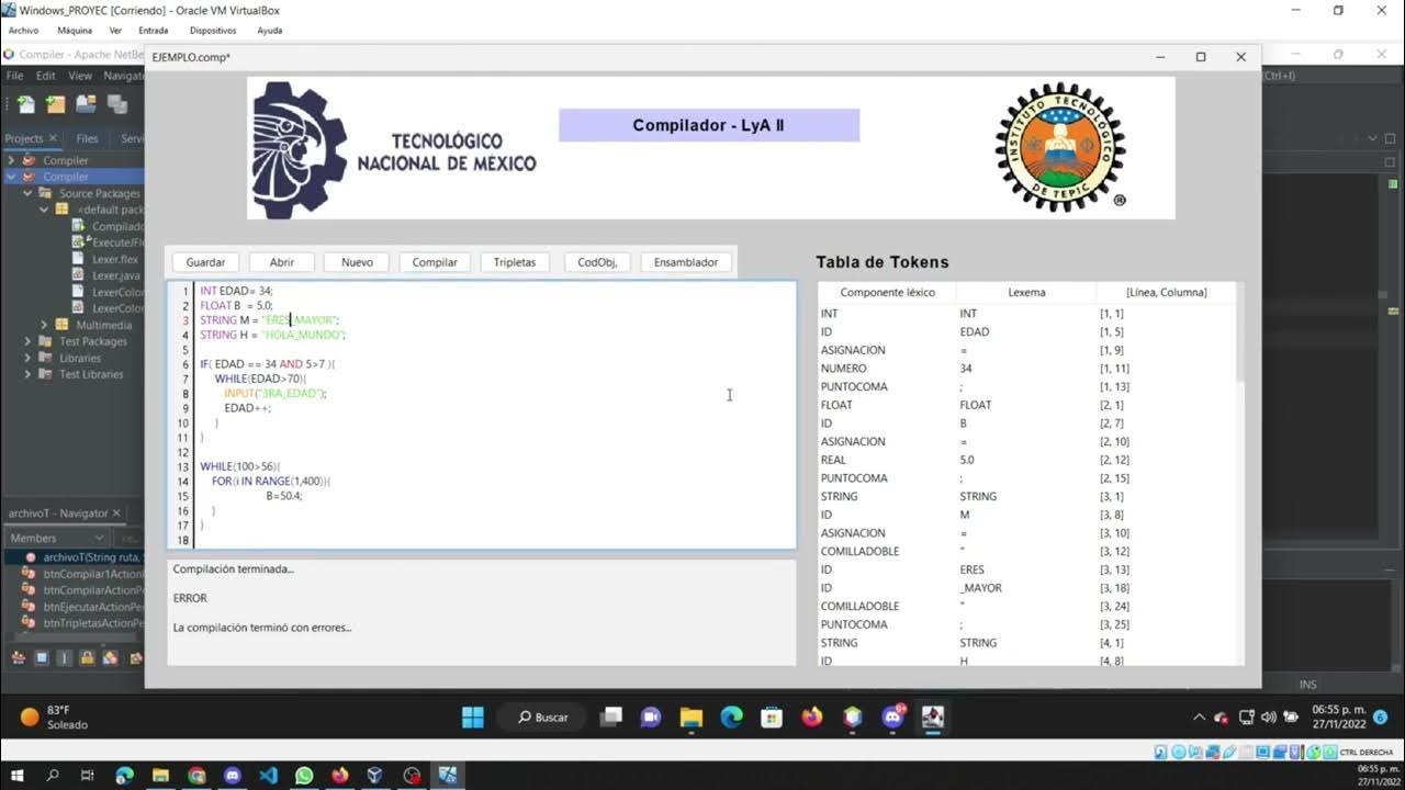 COMPILADOR EN JAVA - YouTube