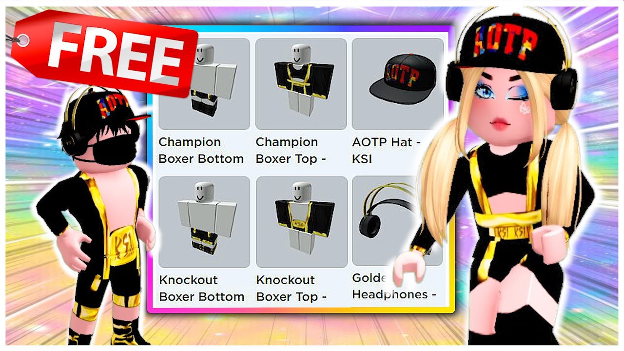 🔴Roblox สอนรับของฟรี 6 ชิ้นใน 1 นาที! GET THIS FREE 💥6 KSI Launch Party ...