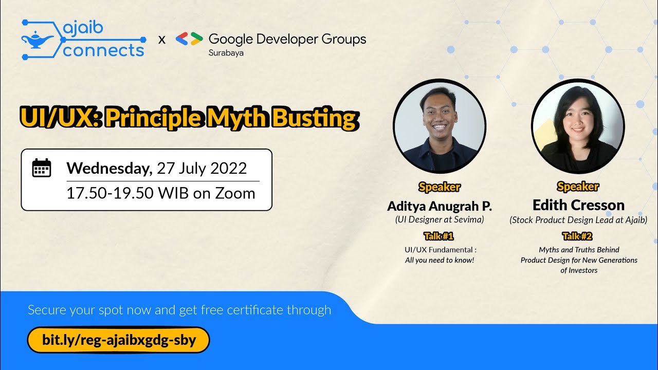 Ajaib x GDG Surabaya: UI/UX Principle Myth Busting - YouTube