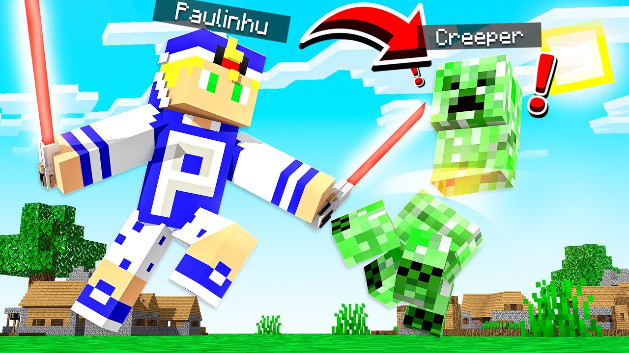 CRIAMOS ESPADAS LASER no MINECRAFT! ‹ PAULINHU › - YouTube