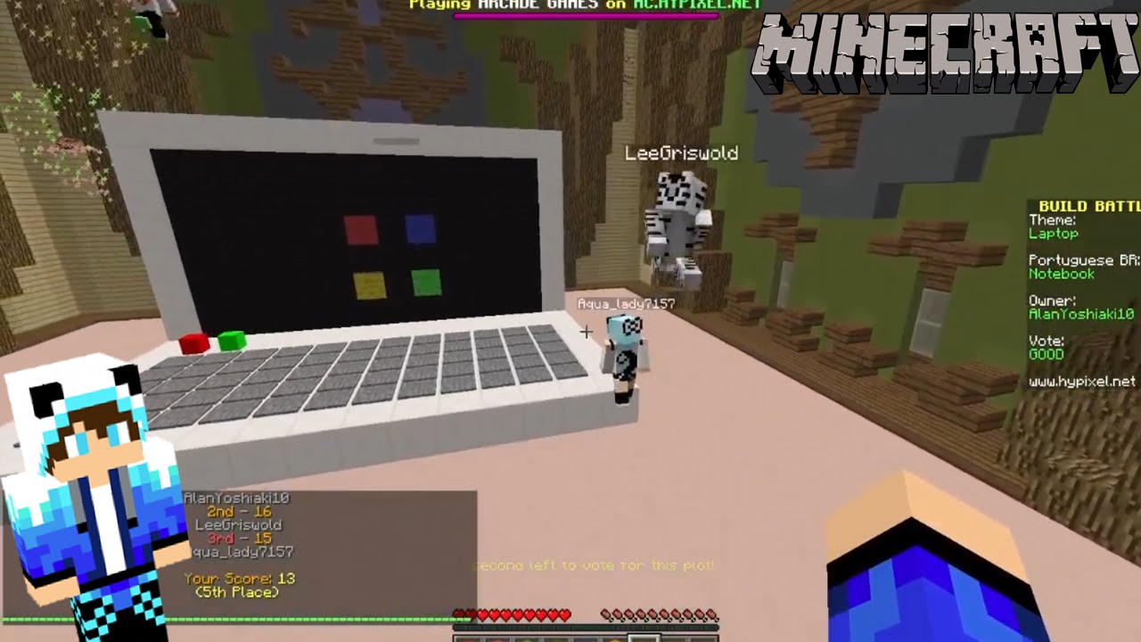 Minecraft - Build Battle - Notebook! Quem Sera Que Prevaleceu? - YouTube