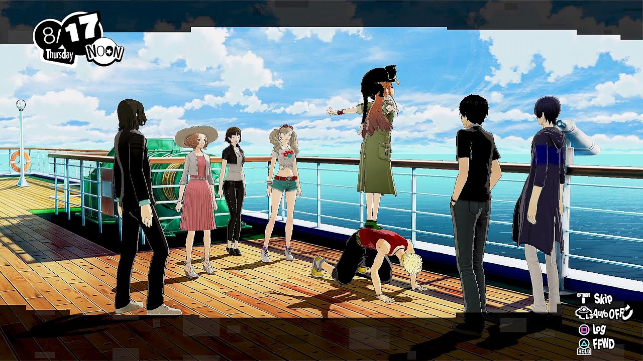 Persona 5 Strikers - Futaba & Morgana do the Titanic Pose on a Boat ...