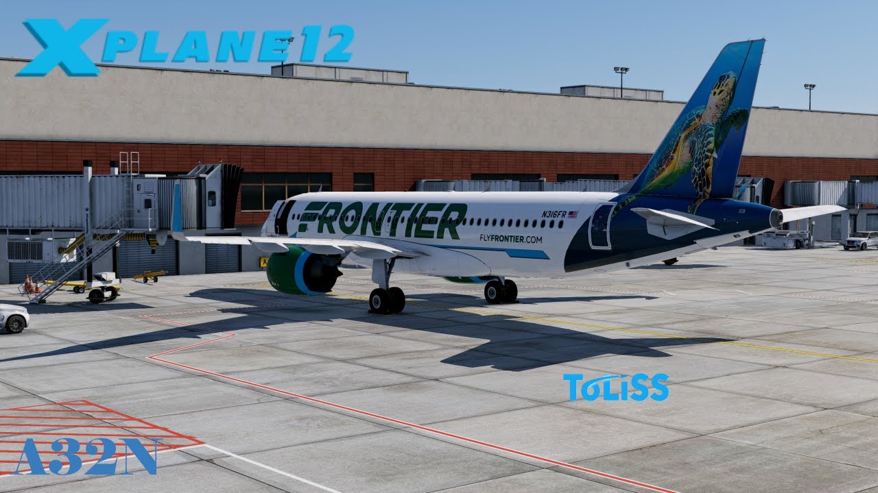 Frontier Airlines A320neo Smooth Landing in Baltimore | X-Plane 12 ...