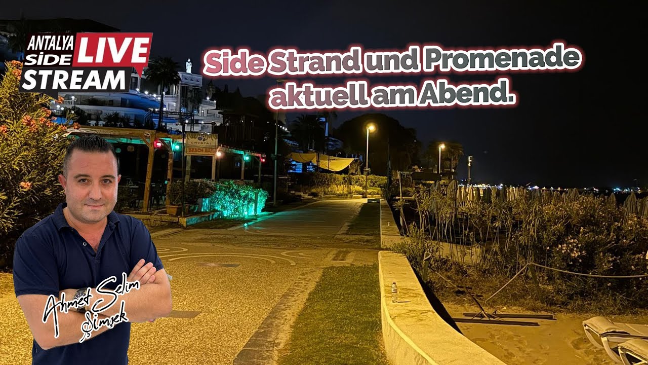 Side Strand und Promenade aktuell am Abend. Live - YouTube