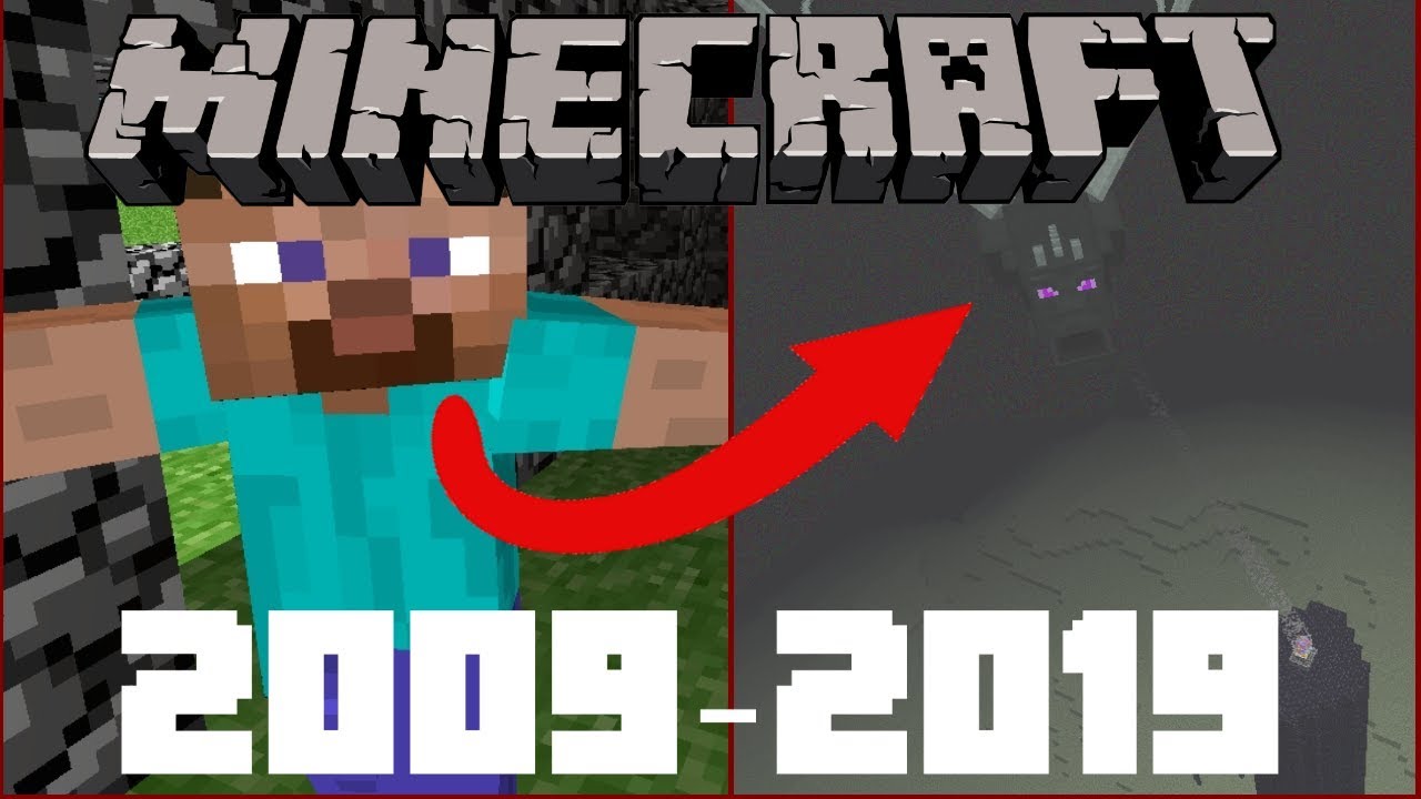 The Evolution of Minecraft (2009–2019) [10 Year Anniversary] - YouTube