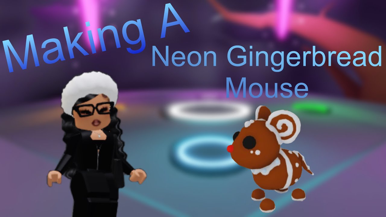Making Neon Gingerbread Mouse!!🌈🐭 ADOPT ME!! - YouTube