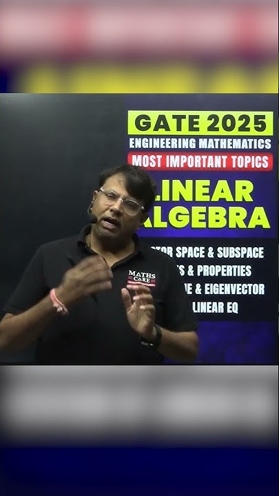 GATE 2025 Engineering Mathematics Important Topics! 🎯 - YouTube