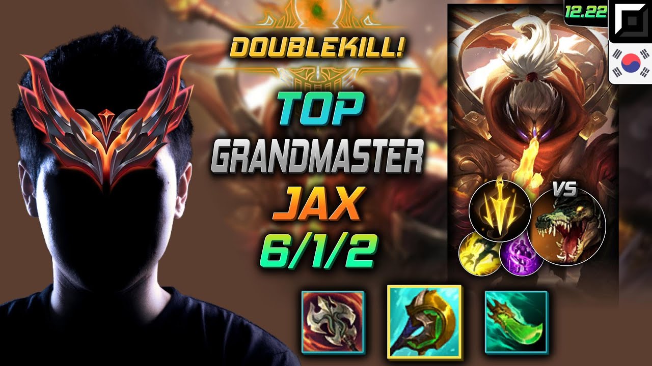GrandMaster Top Jax Build Divine Sunderer Lethal Tempo - Jax Top vs ...