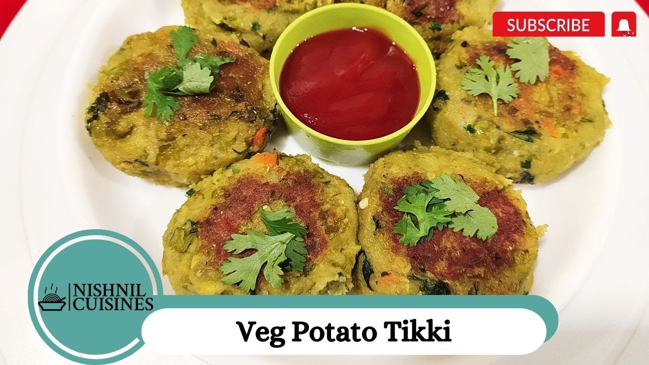 Vegetable Potato Tikki| Veg Aloo Tikki| Veg aloo cutlet| Aloo Tikki ...
