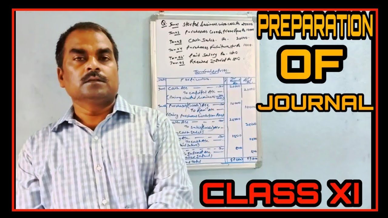 ||preparation of Journal class 11 Accountancy|| - YouTube