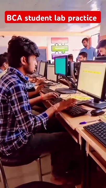 BCA student lab practice day computer lab BCA student #computer #bca #computerlab #coding #study ...