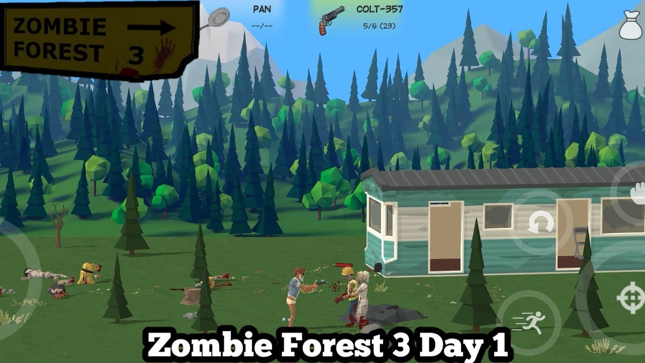 Zombie Forest 3 Gameplay Walkthrough Day 1 Tutorial - YouTube