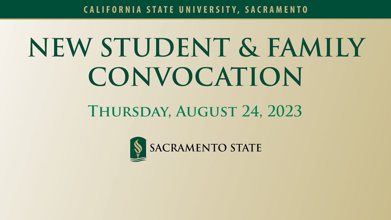 New Student and Family Convocation 2023 (Ceremony 1) - YouTube
