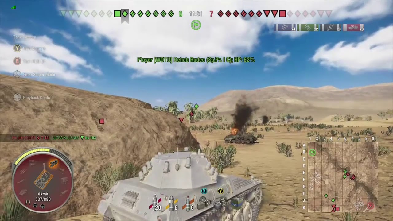 Spahpanzer 1 C, trying to stay alive [World of Tanks console] - YouTube