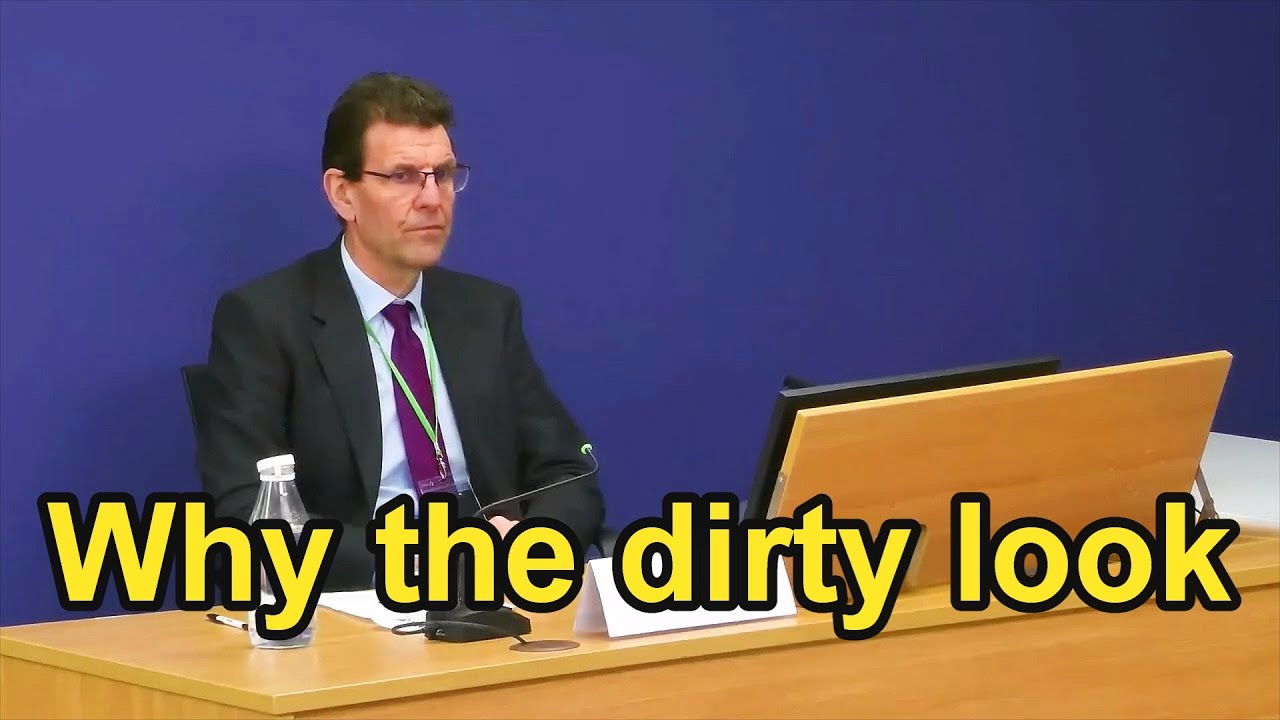 Why the dirty look? Chris Aujard is being quizzed by Sam Stevens on his ...