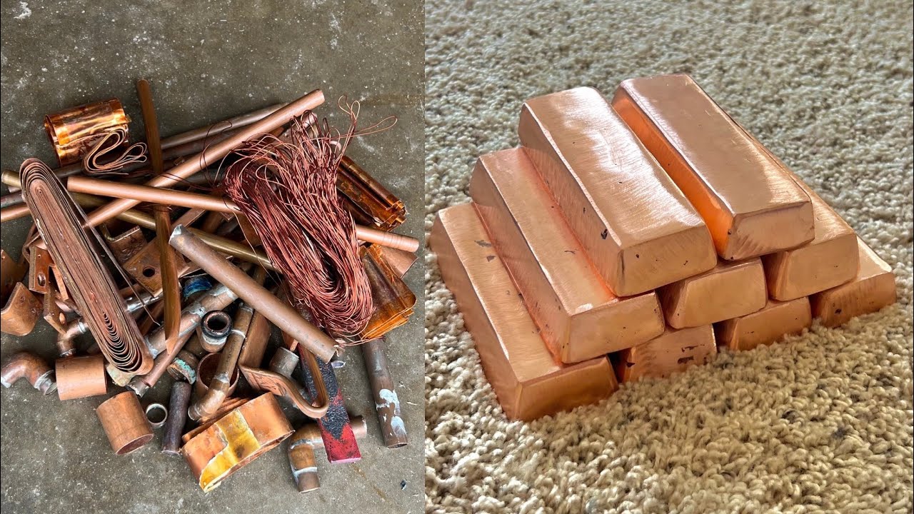 Huge Copper Meltdown!! (Over 25lbs) - YouTube