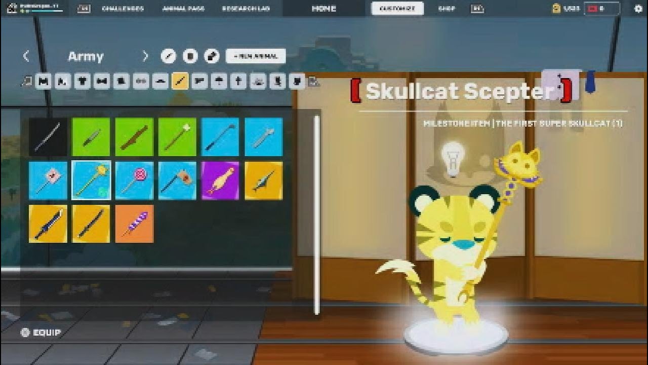 How To Get Skullcat Scepter Super Animal Royale - YouTube