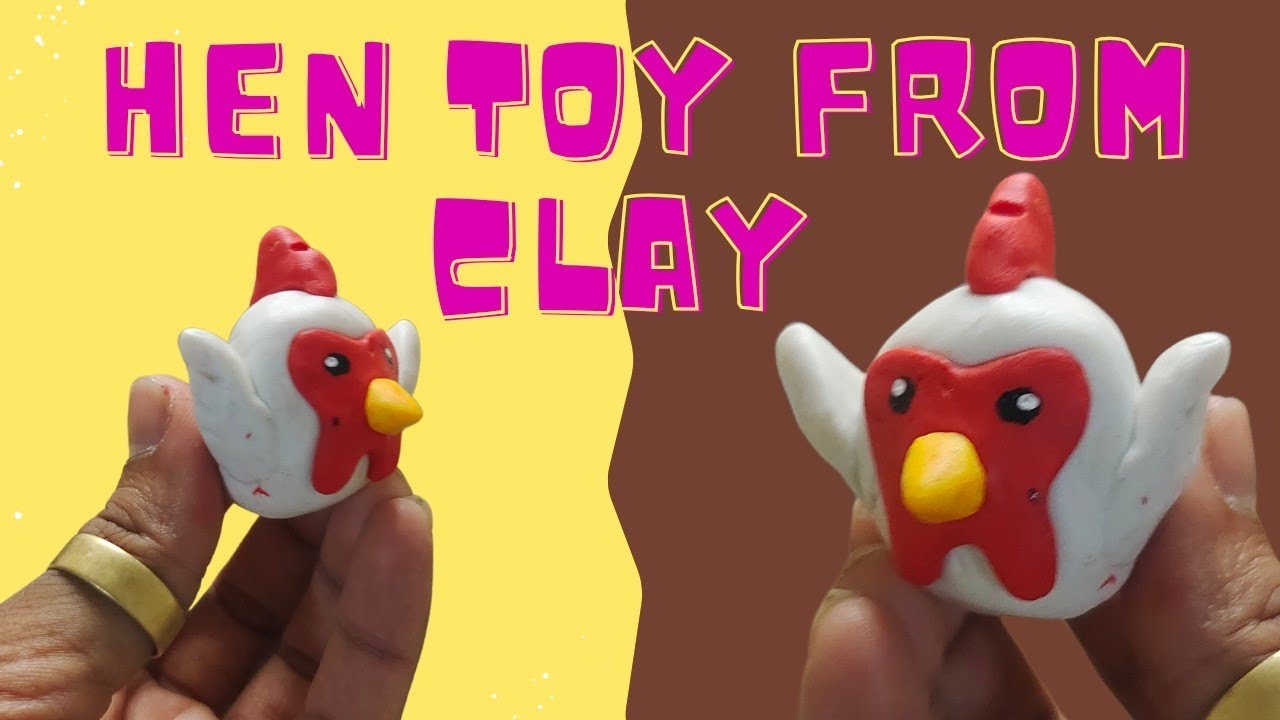 🐓 Rooster Clay Toy Tutorial From Polymer | Hen Rooster Toy - YouTube