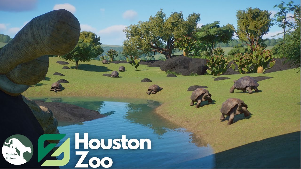 Giant Tortoises in the Galapagos Islands | Houston Zoo in Planet Zoo Ep ...