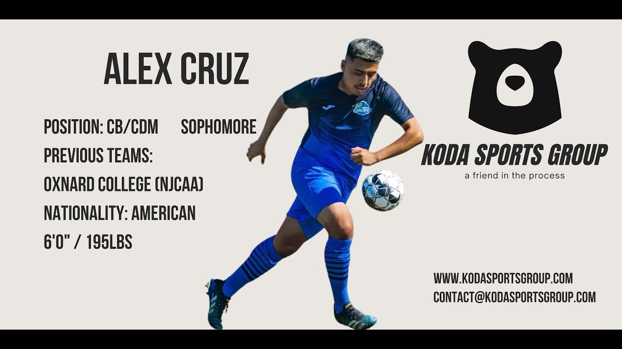 Alex Cruz (CB/CDM) - KODA Sports Group - YouTube