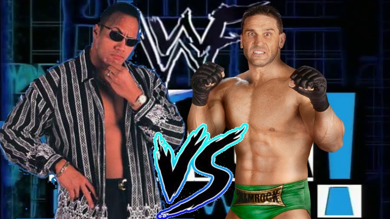 WWF Smackdown HQ Matches The Rock vs Ken Shamrock - YouTube