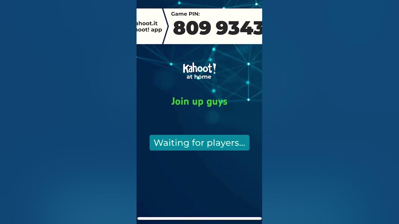 #kahoot code: 809 9343. Still on until 9:45 - YouTube