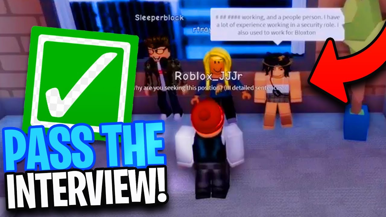 How To Pass A Roblox Interview - YouTube