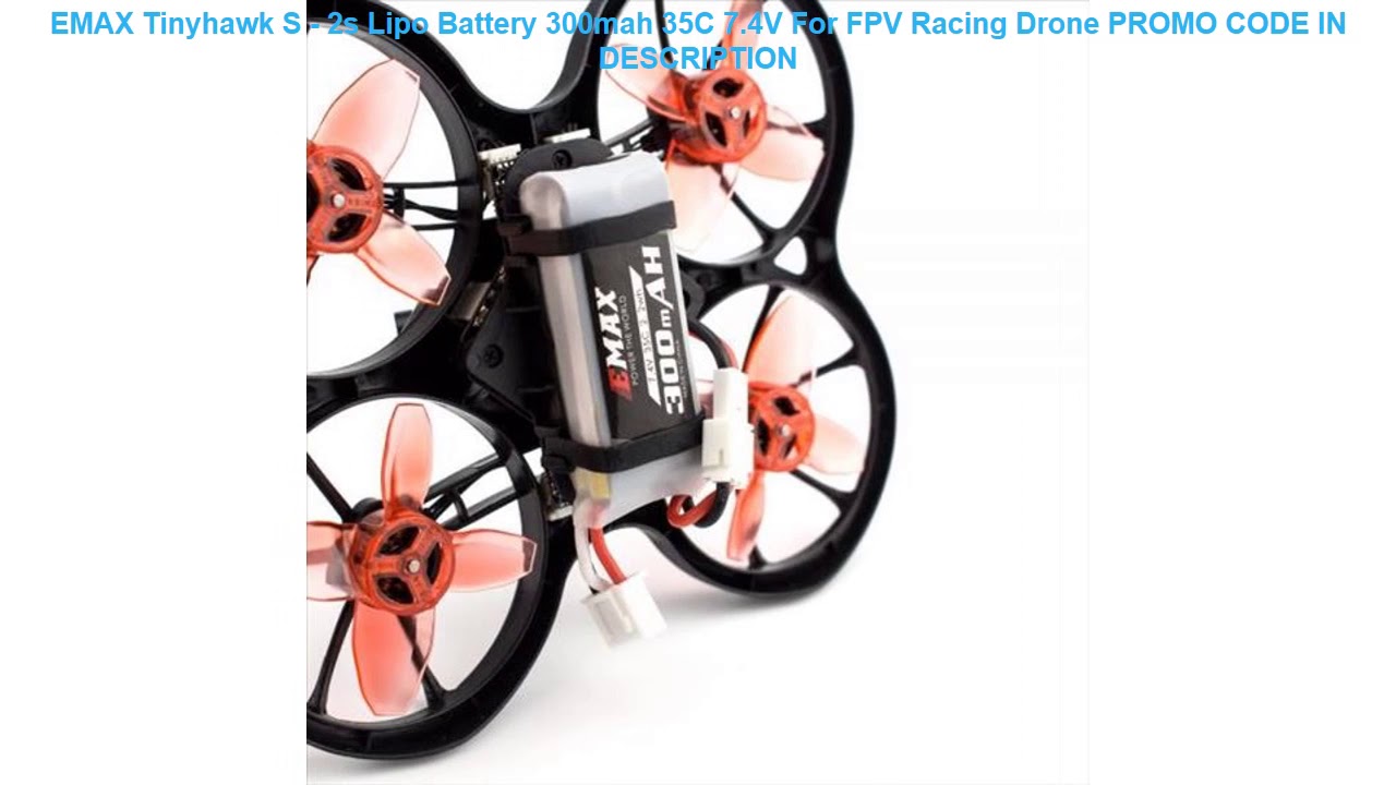 Promocje EMAX Tinyhawk S - 2s Lipo Battery 300mah 35C 7.4V For FPV ...