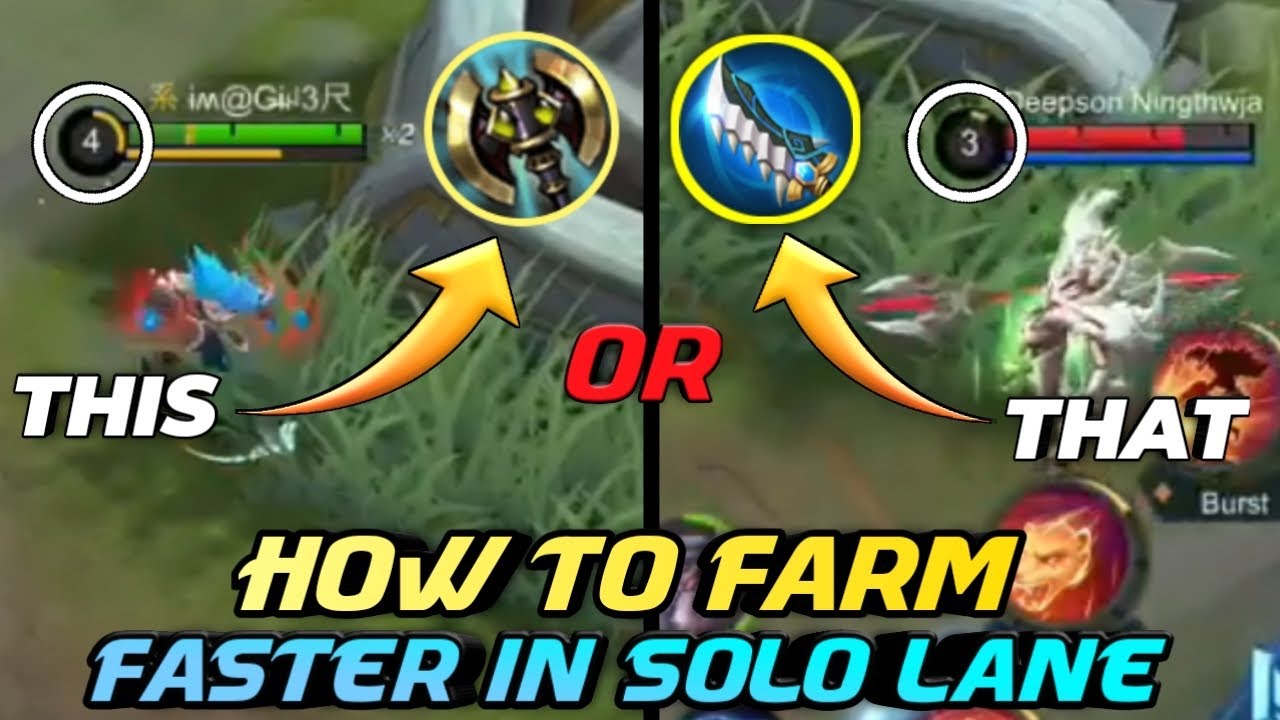 How To Farm Faster as A Solo Laner | Mobile Legends Bang Bang - YouTube