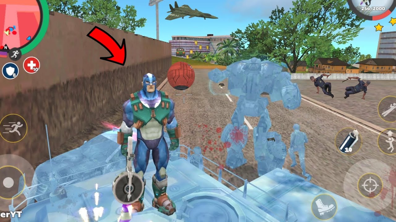 Rope Hero: Vice Town (Rope Hero Freeze Russian Tanks) Cold Environment ...