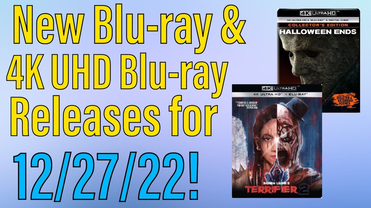 New Blu-ray & 4K UHD Blu-ray Releases for 12/27/22! - YouTube
