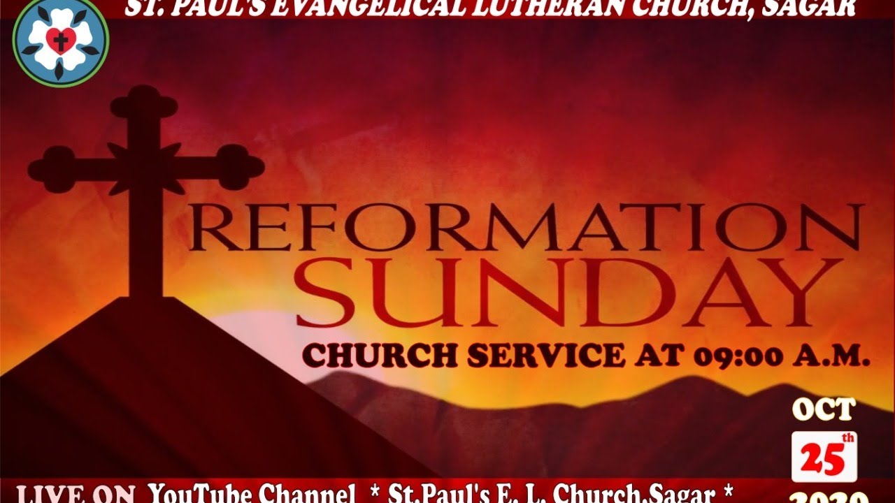 REFORMATION SUNDAY SERVICE | 25 OCTOBER 2020 - YouTube