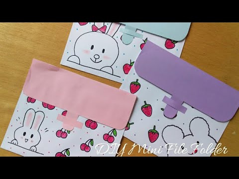 DIY : Mini File Folder Making - Paper Folder Organizer - Paper Craft ...