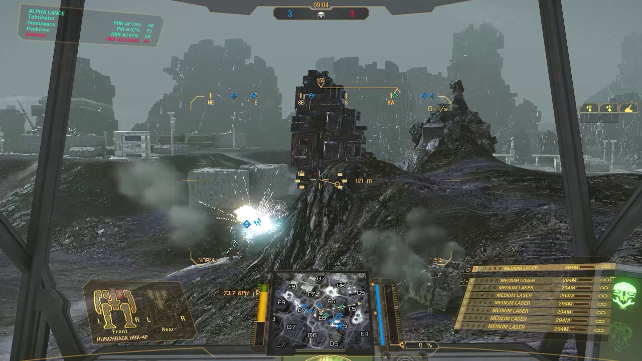 MWO — Extreme Hunchback Farming (1250 damage 4 kills) - YouTube