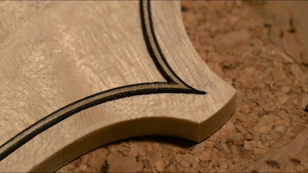 Violin purfling from start to finish - Filetto di violino dall'inizio ...