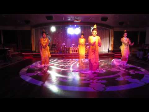 Myanmar folklore performance on the Oceania Nautica - YouTube