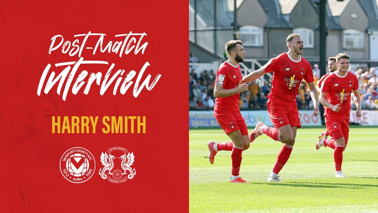 Interview: Harry Smith reacts to Orient's draw at Newport County - YouTube