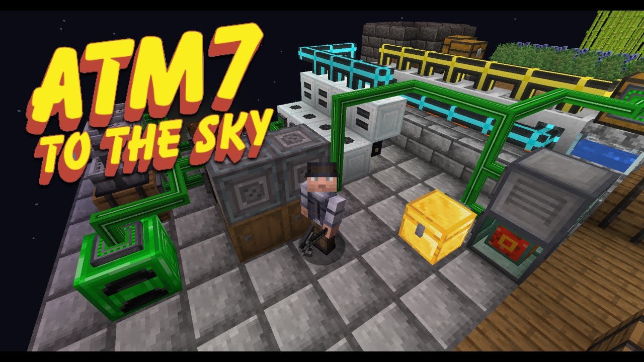 ATM7 To The Sky #4 - Fully Automated Hammering, Sifting, Macerating ...