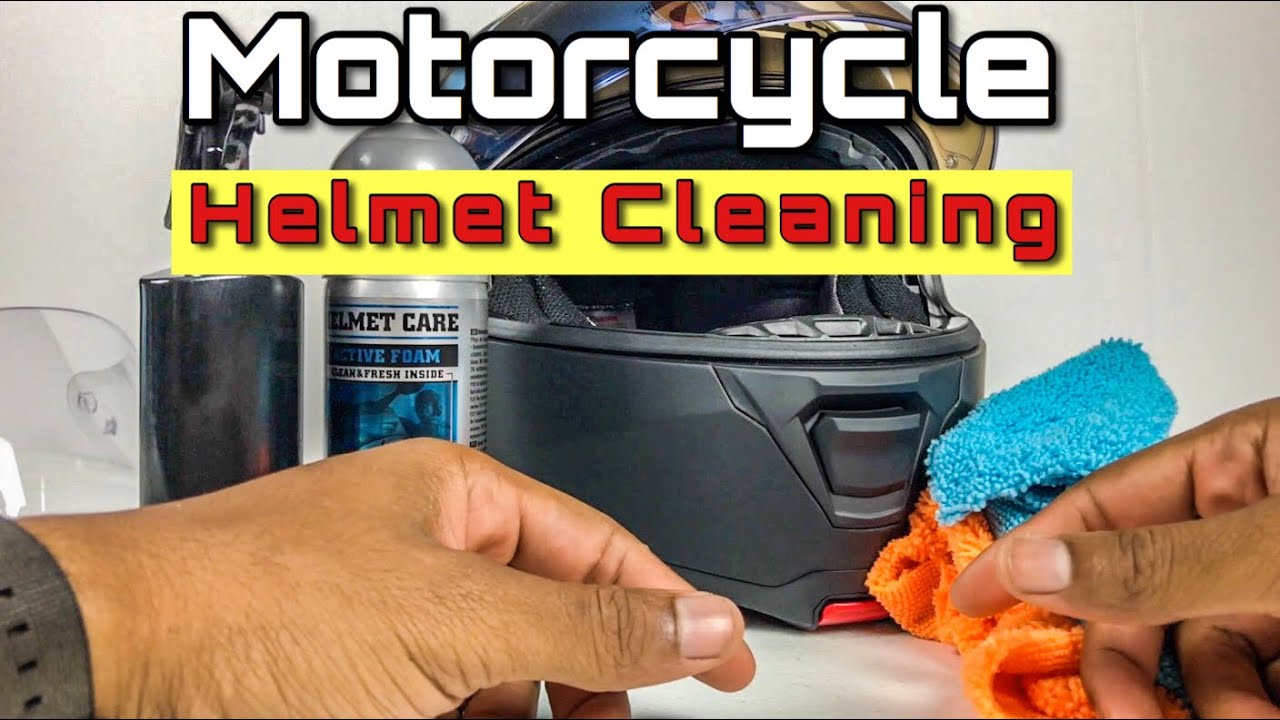 How to Clean a Motorcycle Helmet - YouTube