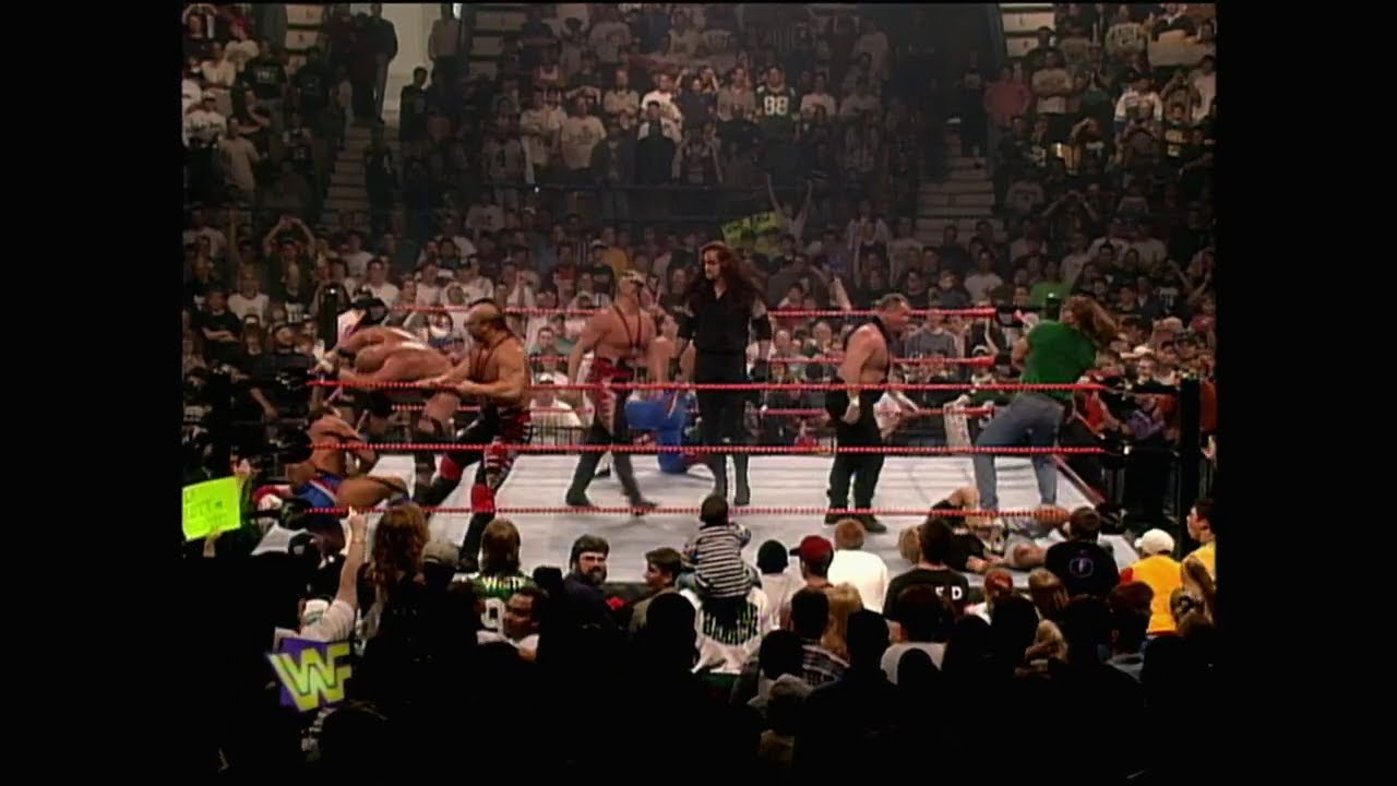 Steve Austin beats British Bulldog Clean & Locker Room Empties to Brawl ...