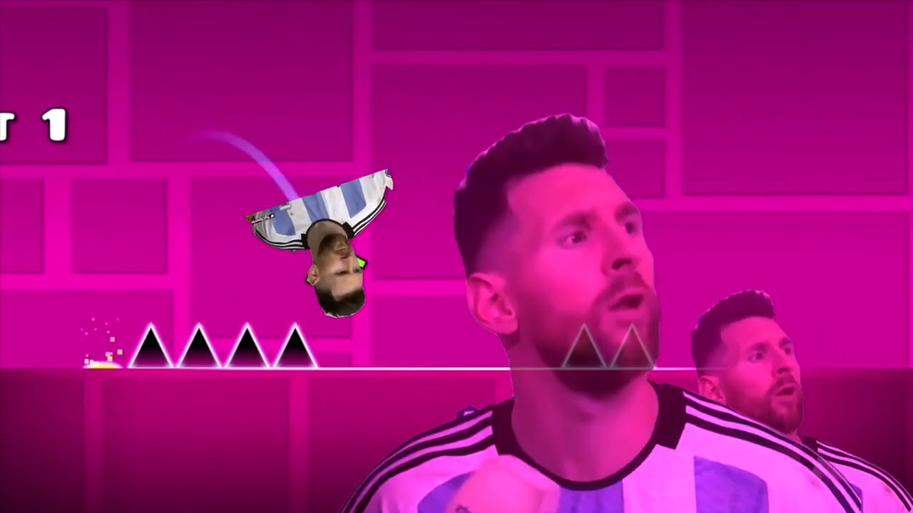 Messi Geometry Dash: The Ultimate Fusion of Soccer and Gaming - YouTube