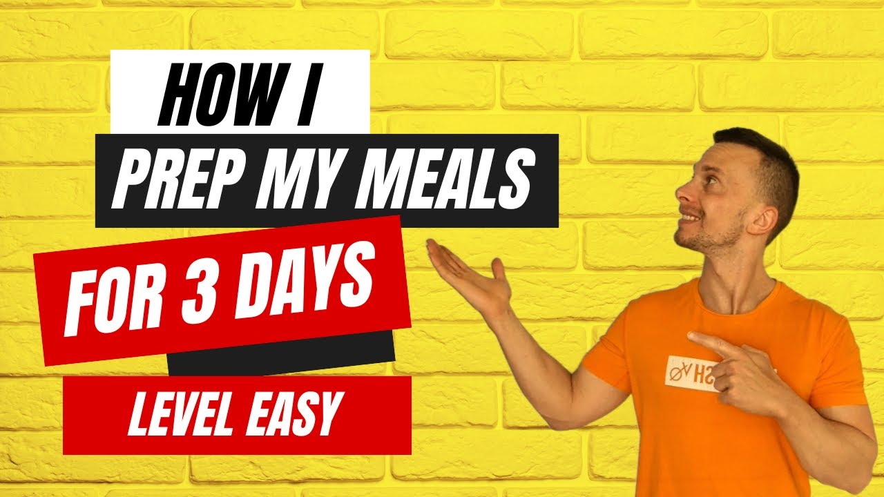 Cutting meal prep for 3 days! Super simple!!! - YouTube