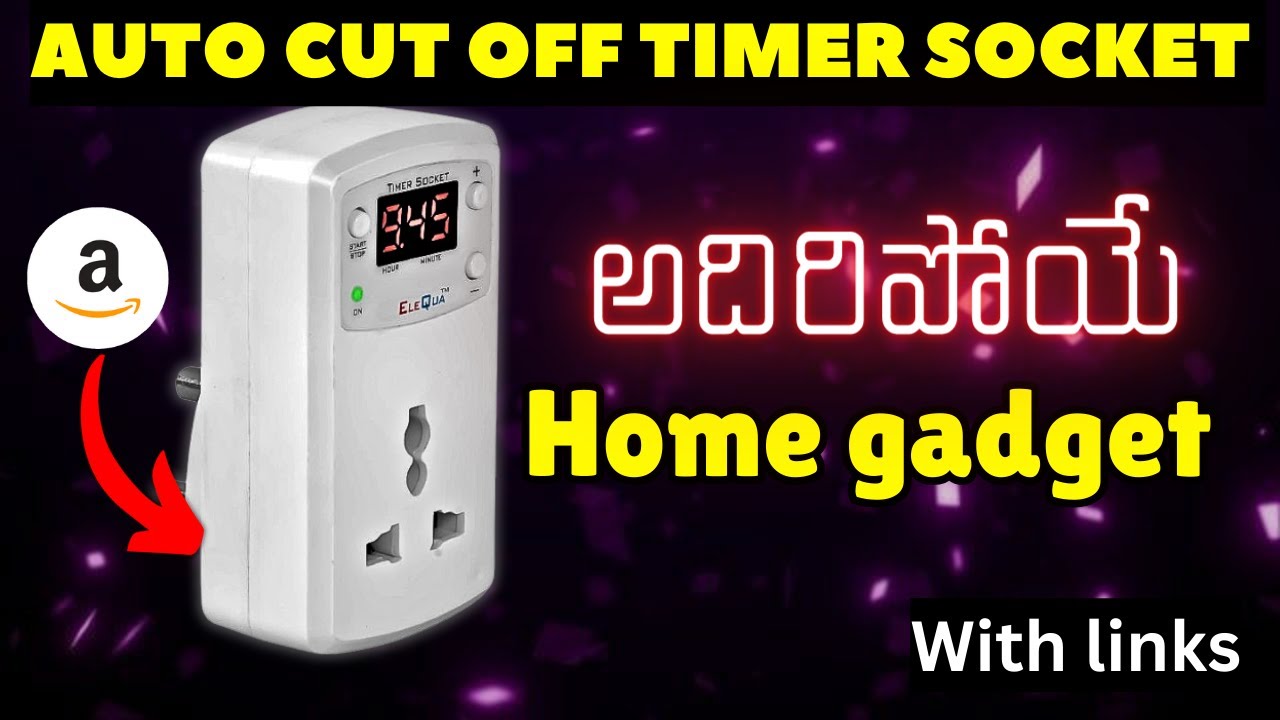 Automatic cut off timer socket plug | life saver product | home gadgets ...