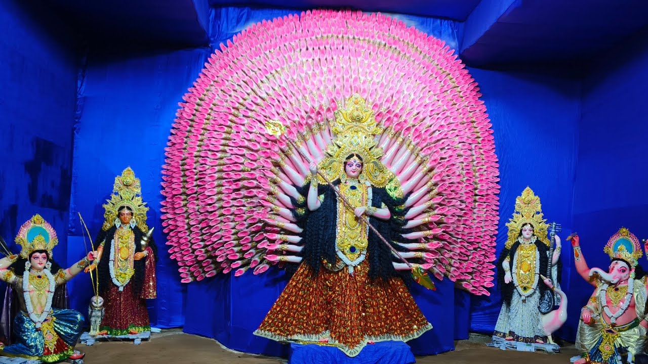 1000 hands durga, হাজার হাত এর দুর্গা। খামানী, সারেঙ্গা বাঁকুড়া# ...