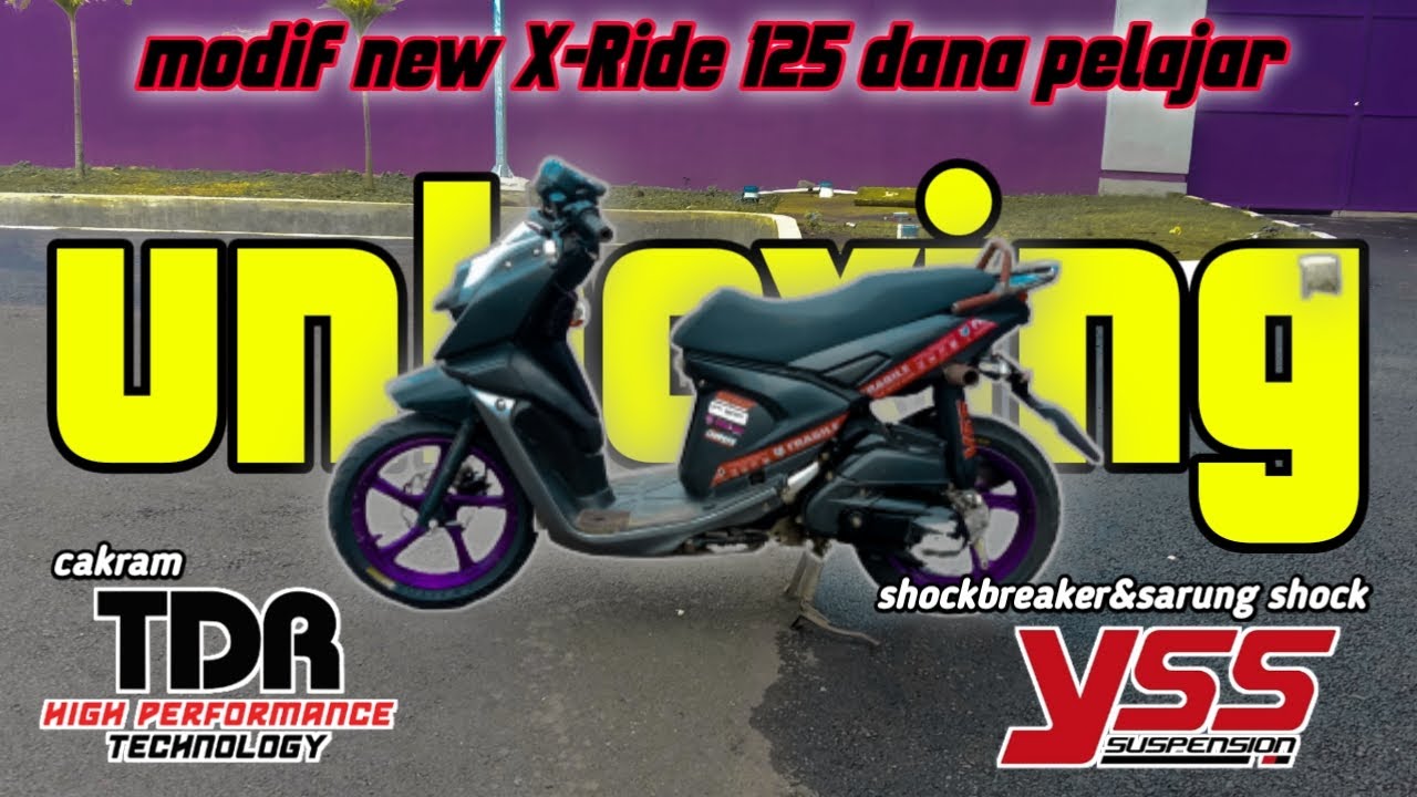 pasang shock YSS & cakram TDR di New X-Ride 125 - YouTube