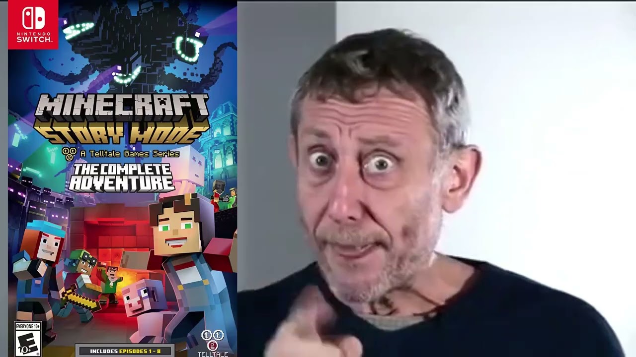 Michael Rosen describes Minecraft games - YouTube