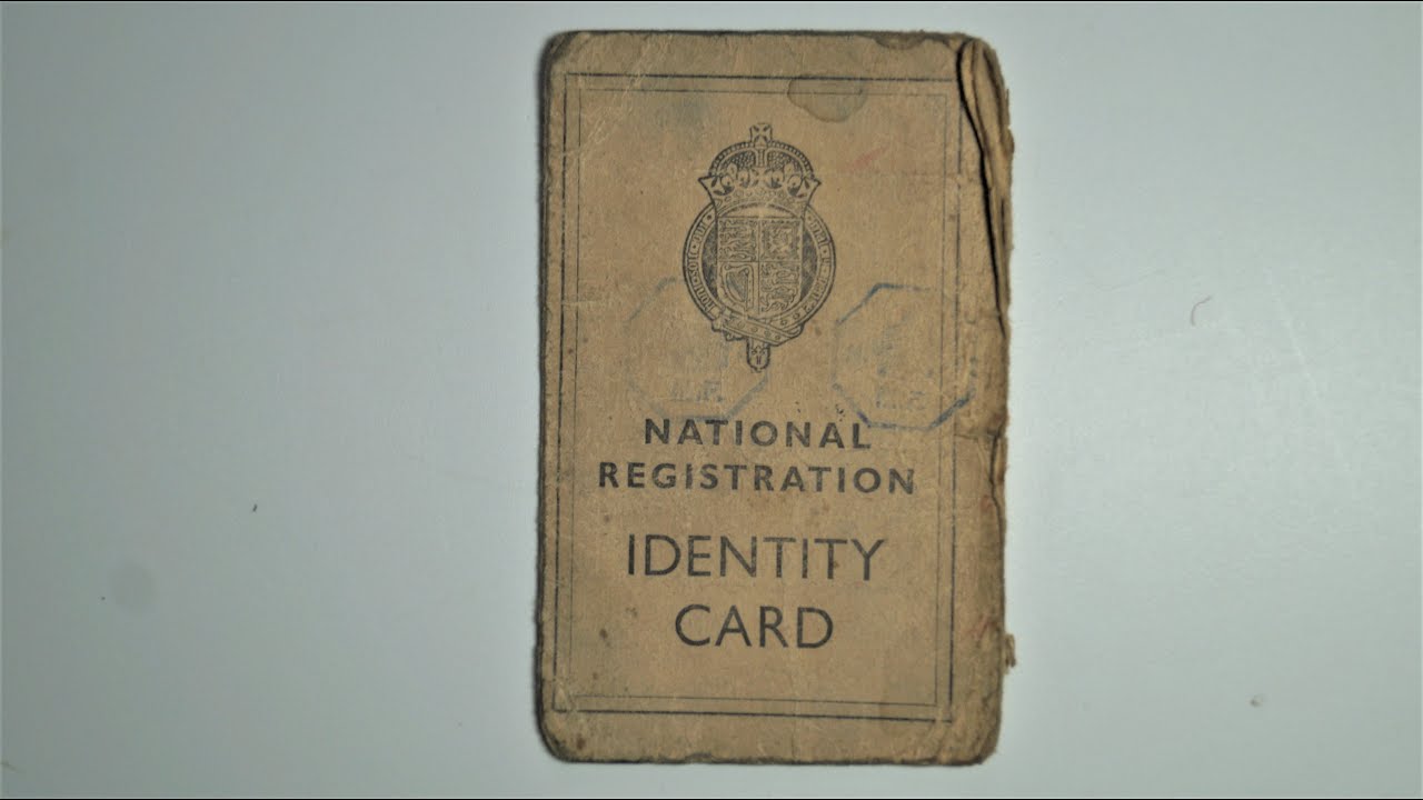 World War Two British National Registration Identity Card - YouTube