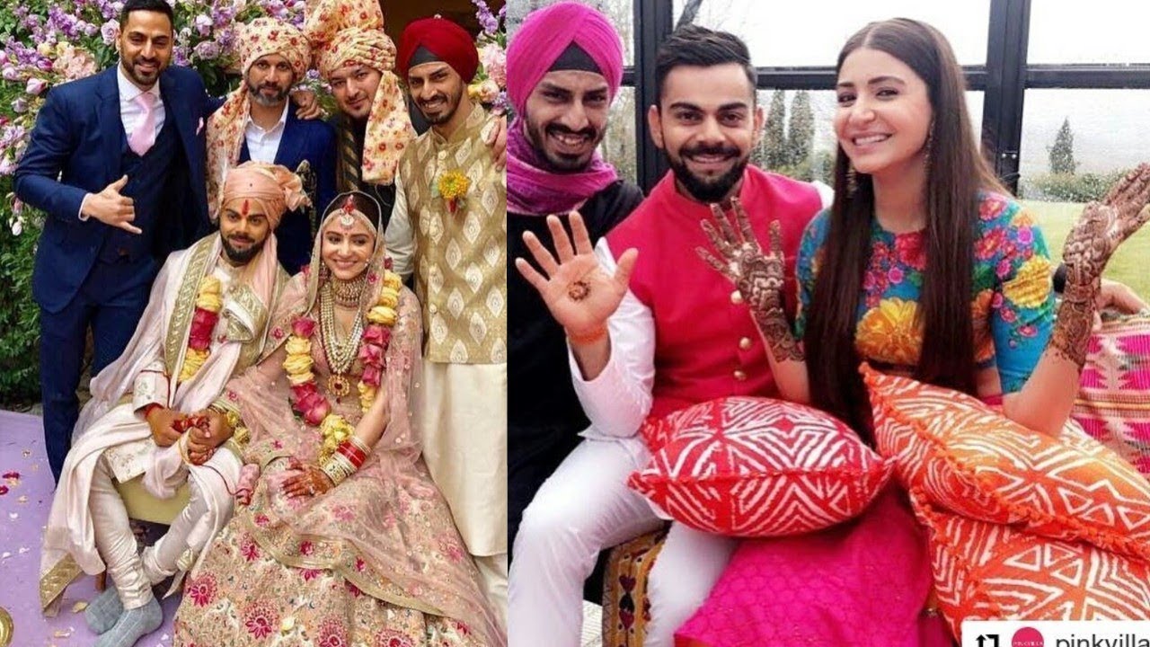 Lovely Moments from Virat Kohli and Anushka Sharma Marriage in Italy ...